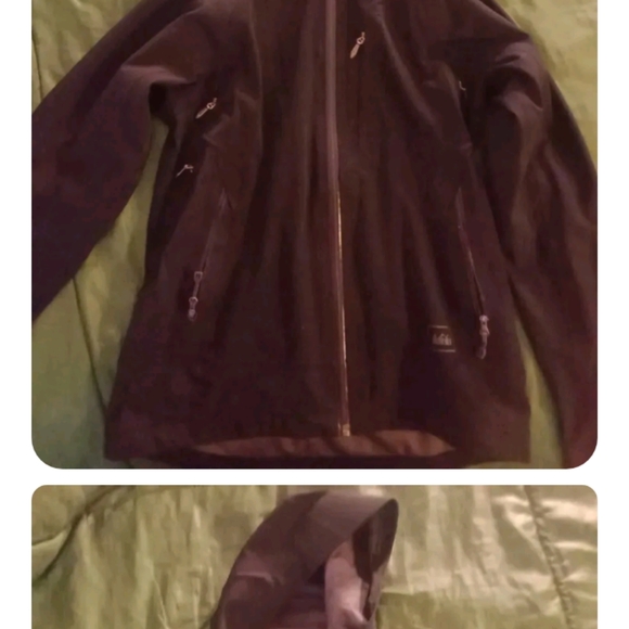 REI | Jackets & Coats | Blk Rei Rain Jacket | Poshmark